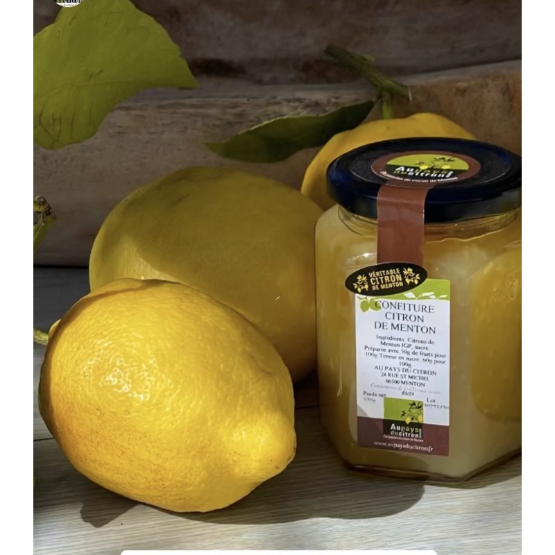 Confiture de Citron de Menton - Au Pays du Citron
